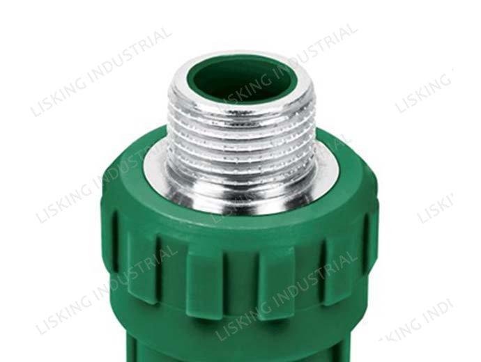 Green PPR MALE COUPLING (COPPER THREAD)|pipe nipple|hose adapter|bsp ...