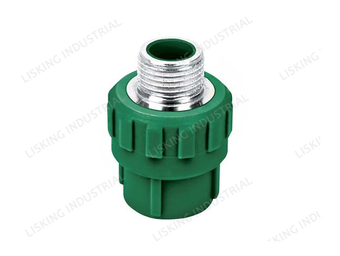 Green PPR MALE COUPLING (COPPER THREAD)|pipe nipple|hose adapter|bsp ...